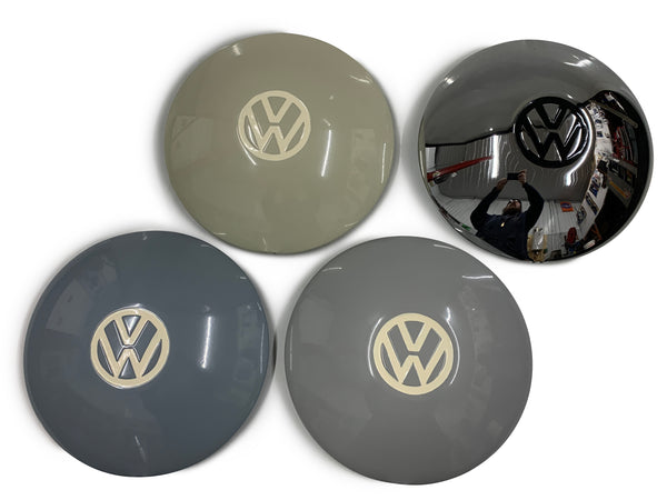 Chrome Wide Five Hubcaps - Painted Center - MrBusCo